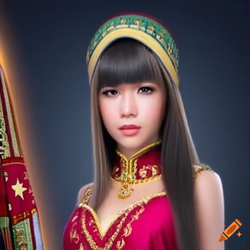 Hyper-realistic closeup portrait in traditional art style on Craiyon