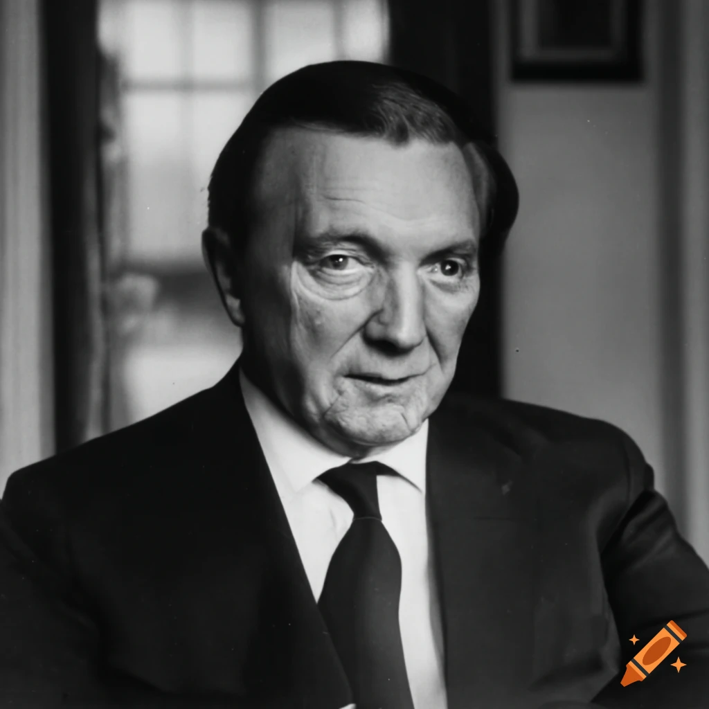 Portrait of charles haughey, the 7th taoiseach of ireland on Craiyon