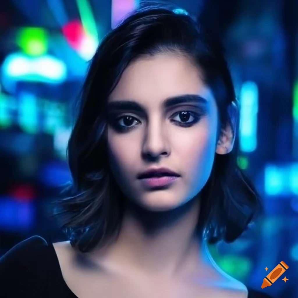 Close-up shot with detailed lights and shadows on skin and hair on Craiyon