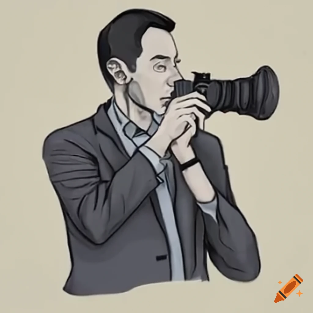 A journalist capturing a moment