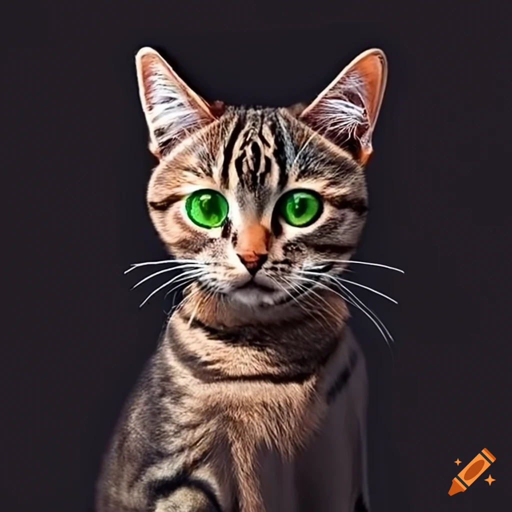 Close-up of a cat on Craiyon