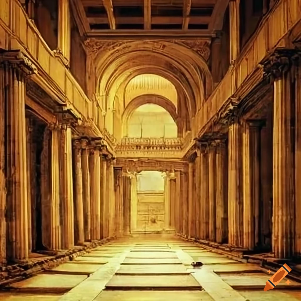 View of an ancient athenian university on Craiyon