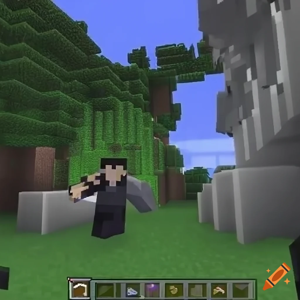 Logo of ali-a minecraft experience on Craiyon