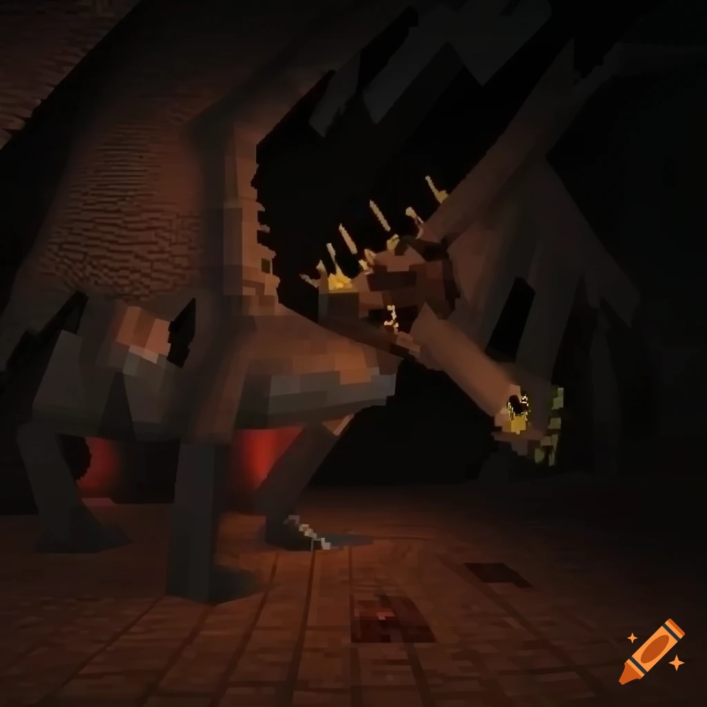 Minecraft dragons server logo on Craiyon