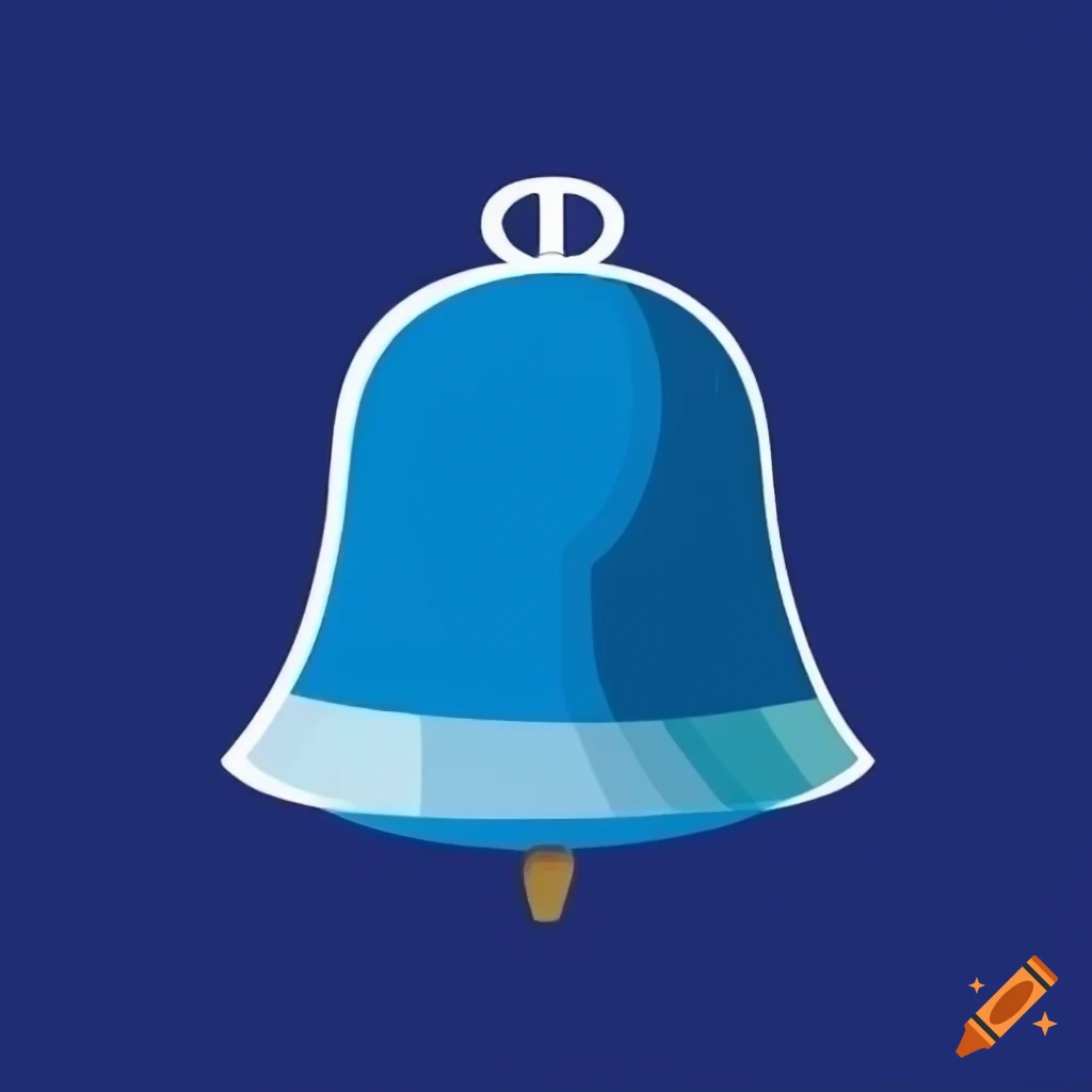 Blue bell logo with a clock