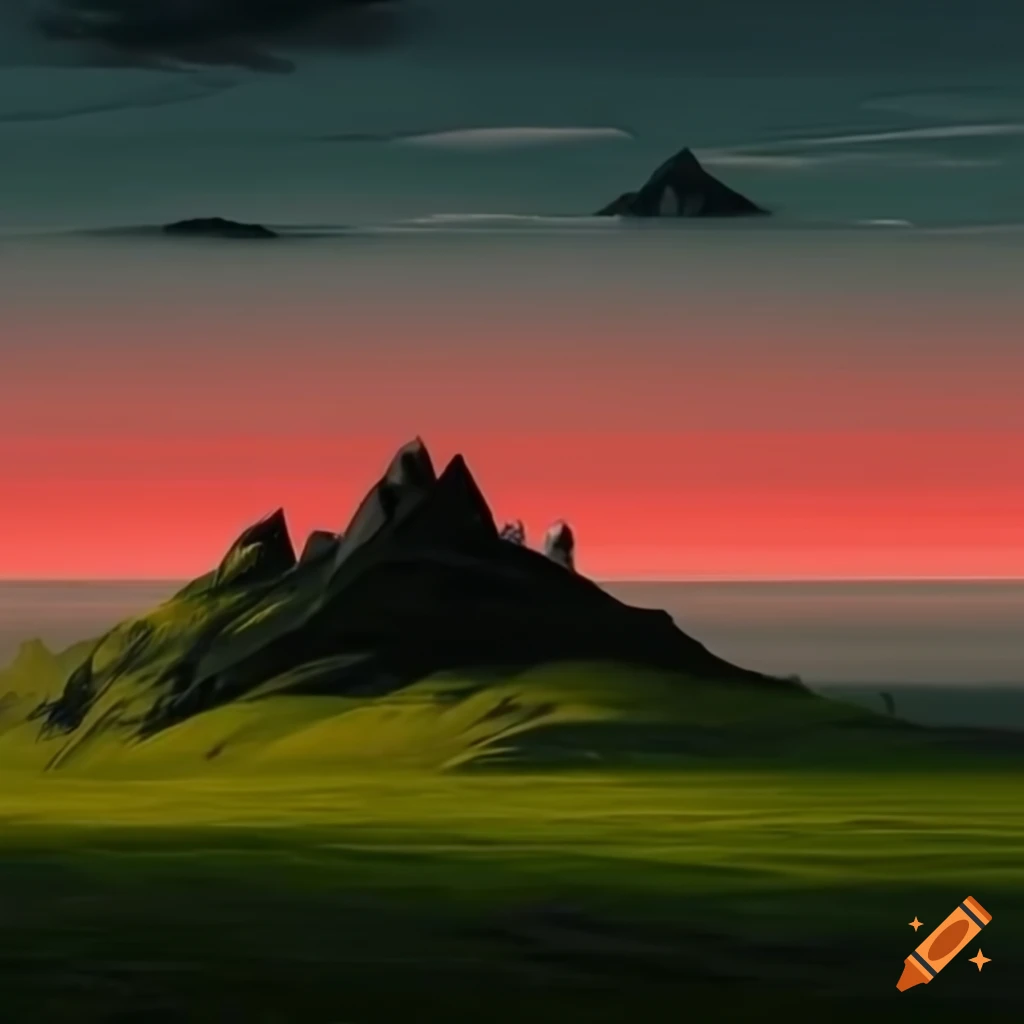 Beautiful landscape view on Craiyon