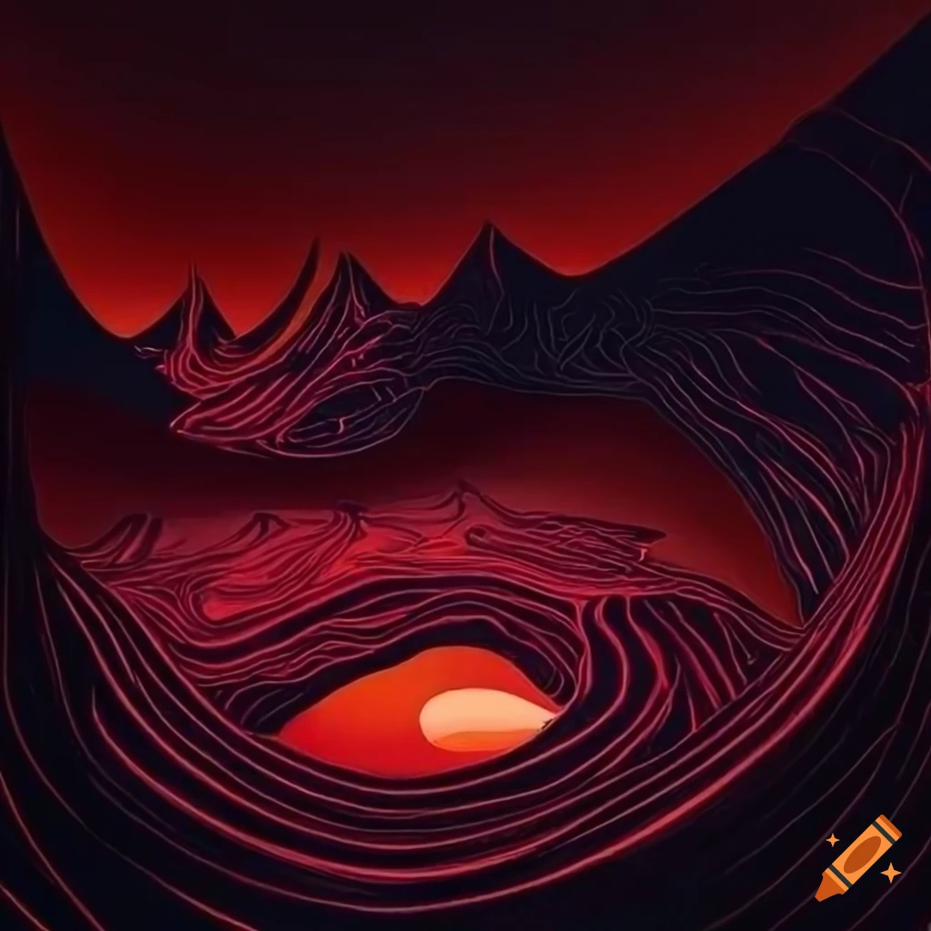 intricate-glowing-line-drawing-of-a-biomorphic-landscape