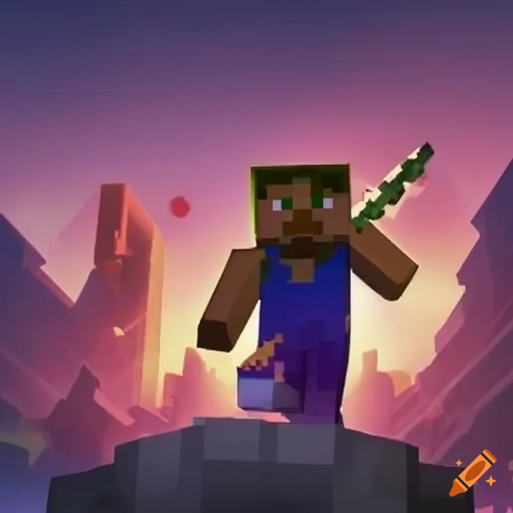 Minecraft's ongoing success on Craiyon