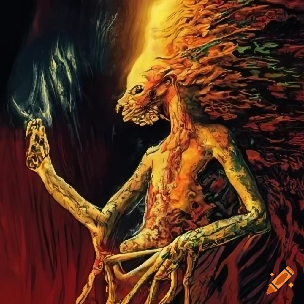 Hauntingly beautiful album art with intricate occult design on Craiyon