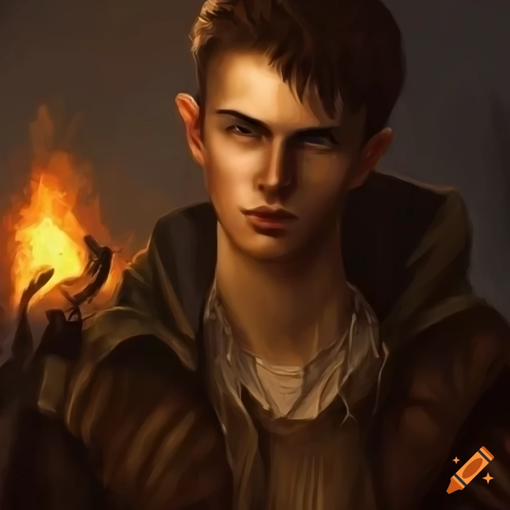 Fantasy art of a young male hunter in a Romanian village on Craiyon