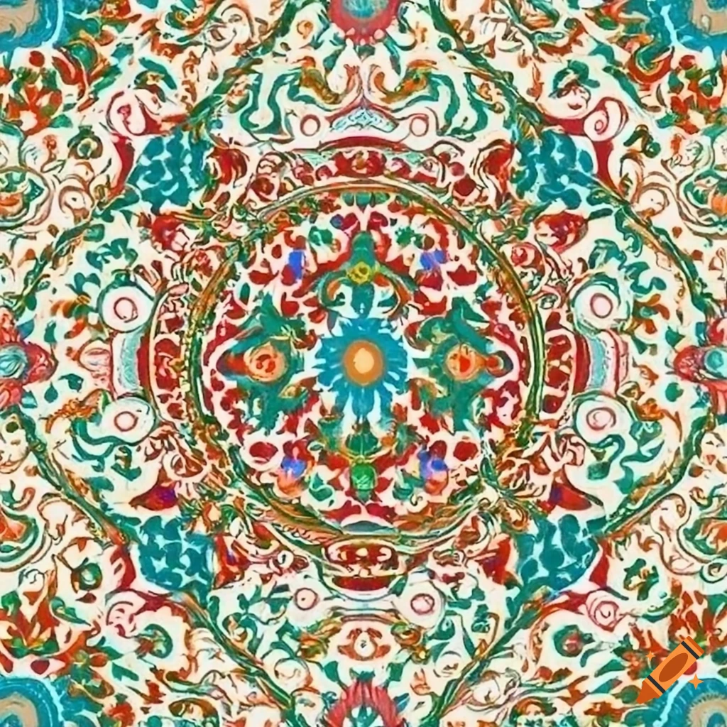 Pattern with Italian traditional symbols on Craiyon