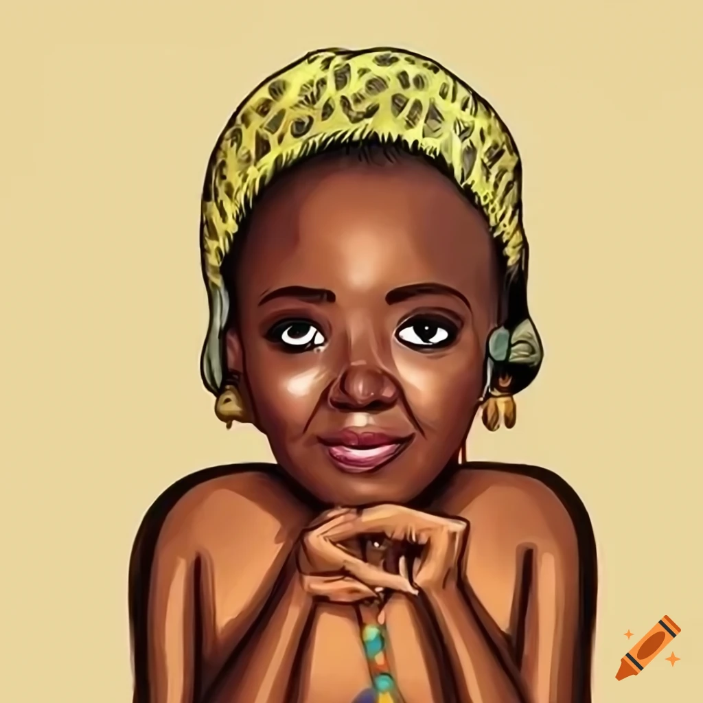 Innovative african cartoon artwork on Craiyon