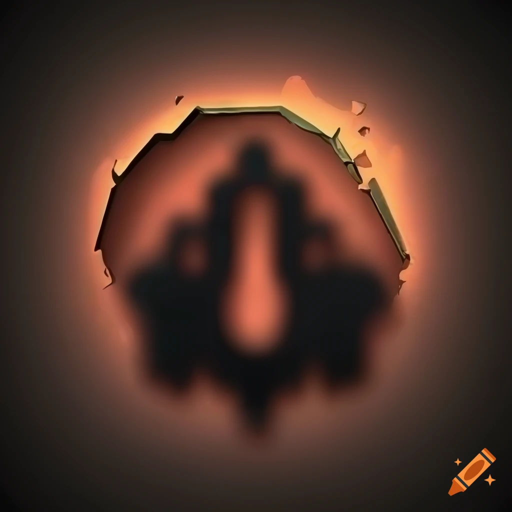 High resolution shadow symbol for a role play game on Craiyon