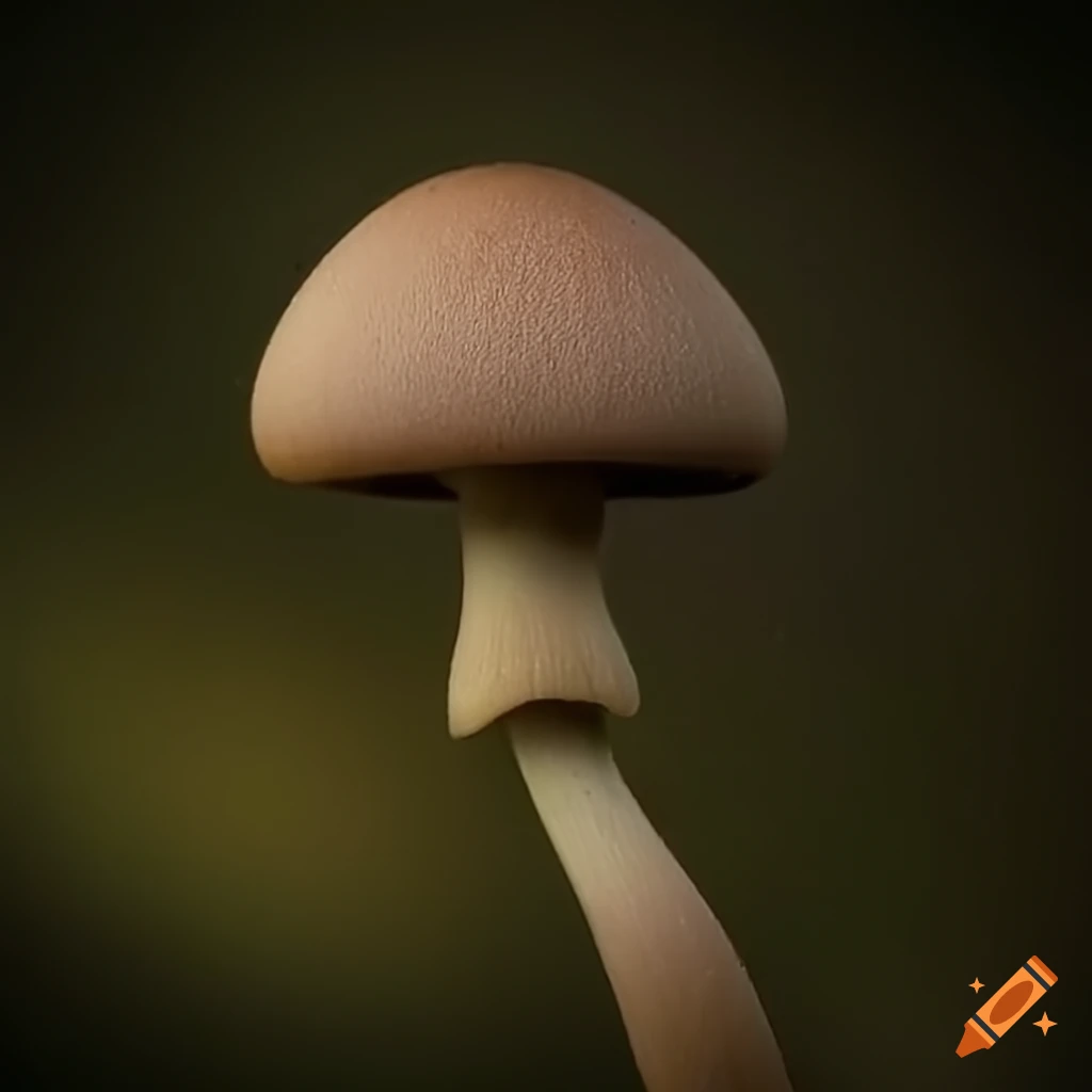 Close-up of a mushroom-shaped tree bud on Craiyon