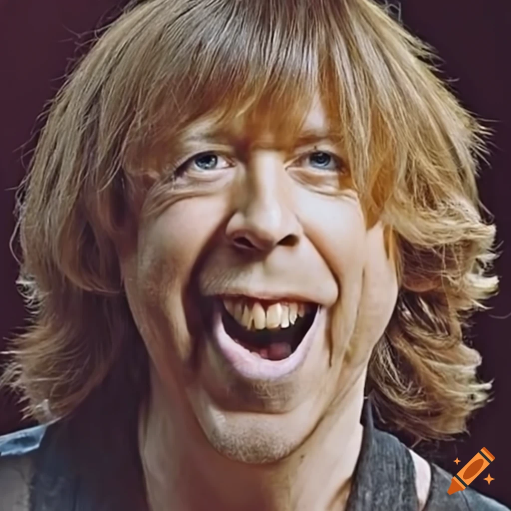 Caricature of trey anastasio on Craiyon