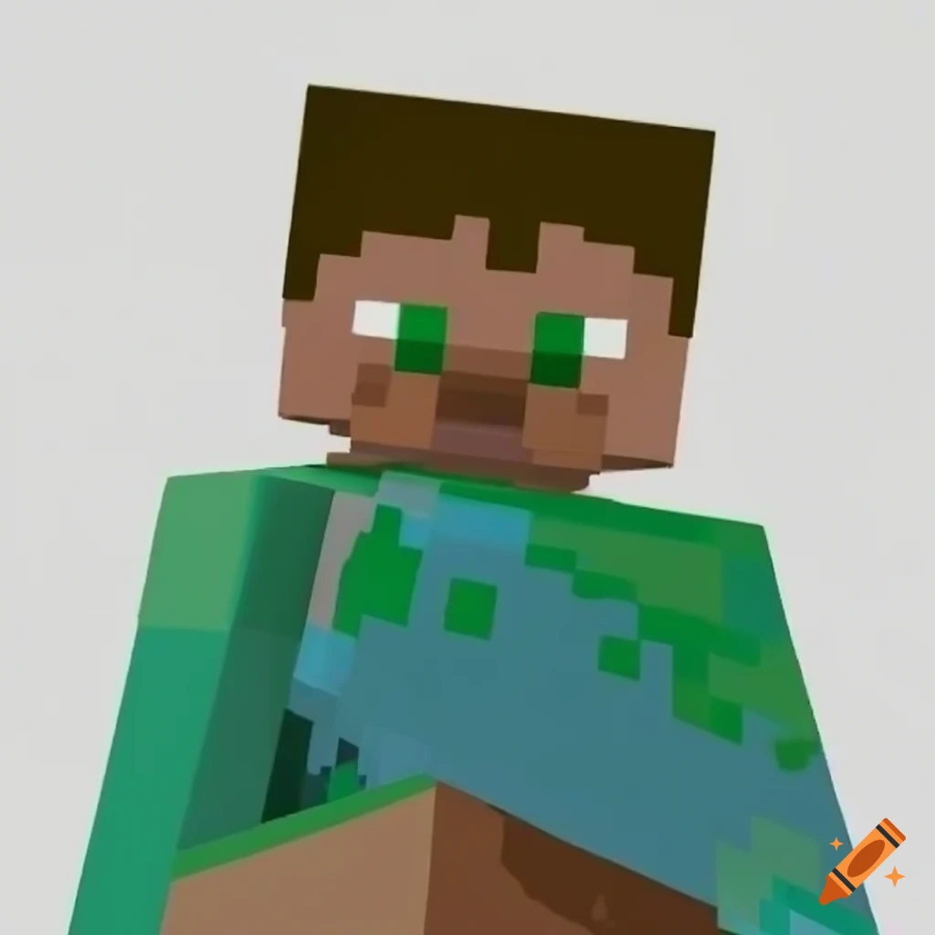 Mobile minecraft player on Craiyon