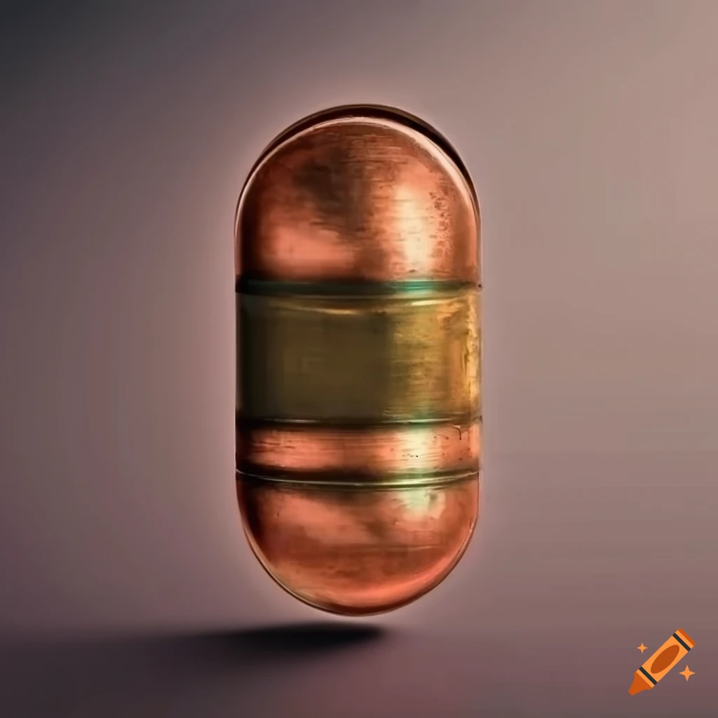 Engraved medical capsule with cityscape design