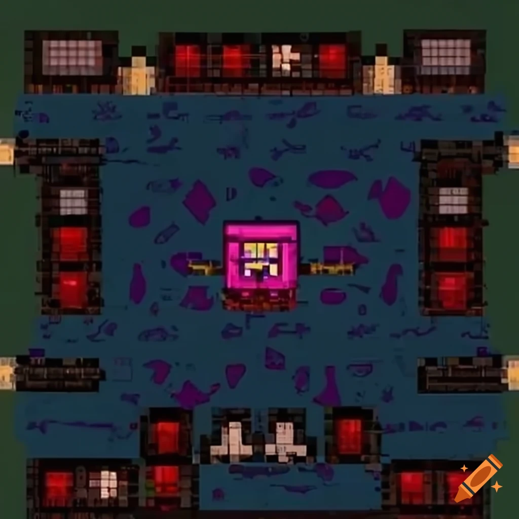 Pixels representing digital marketing and scouting on Craiyon