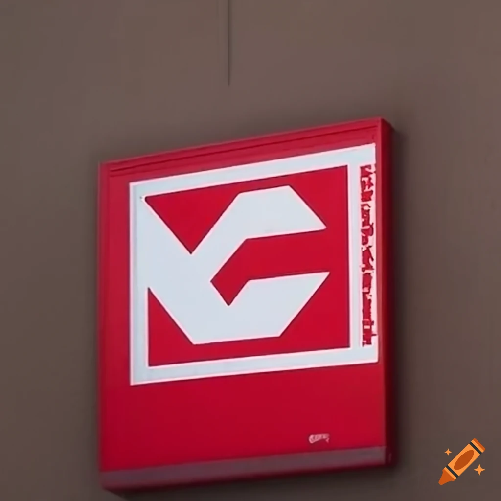 Logo design with a central 9 and red Valorant inspired decor on Craiyon