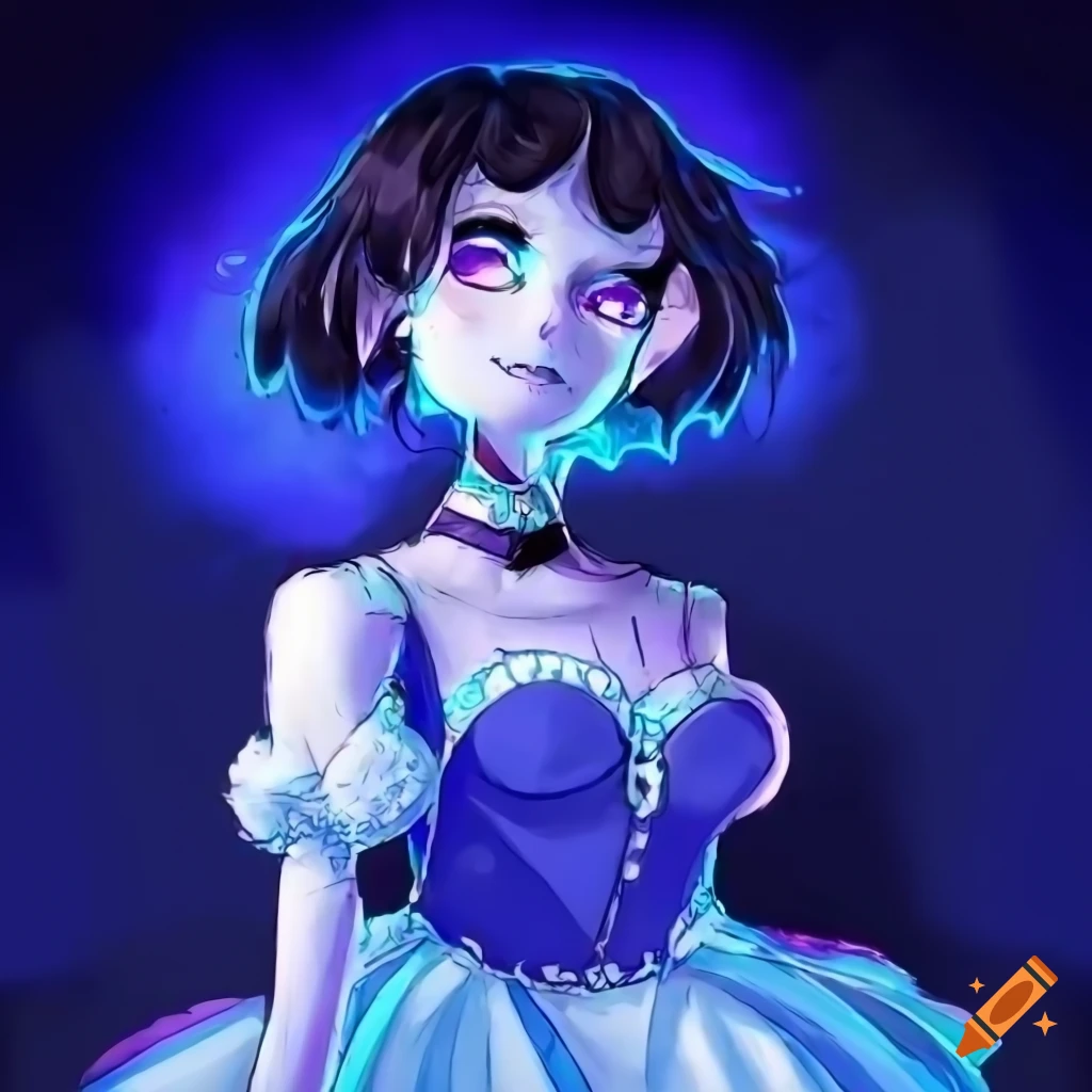 Blue soul of integrity character from undertale on Craiyon