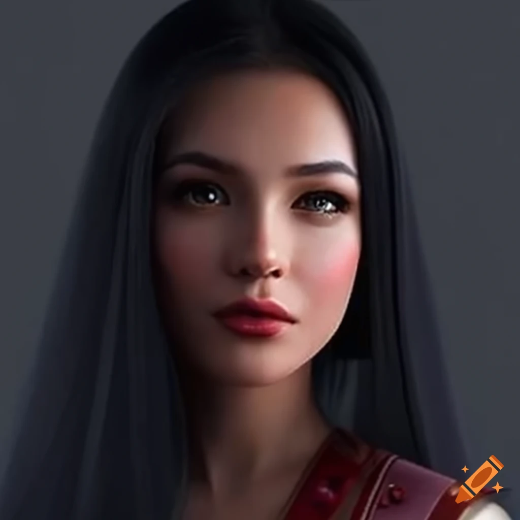 Hyper-realistic portrait artwork on Craiyon