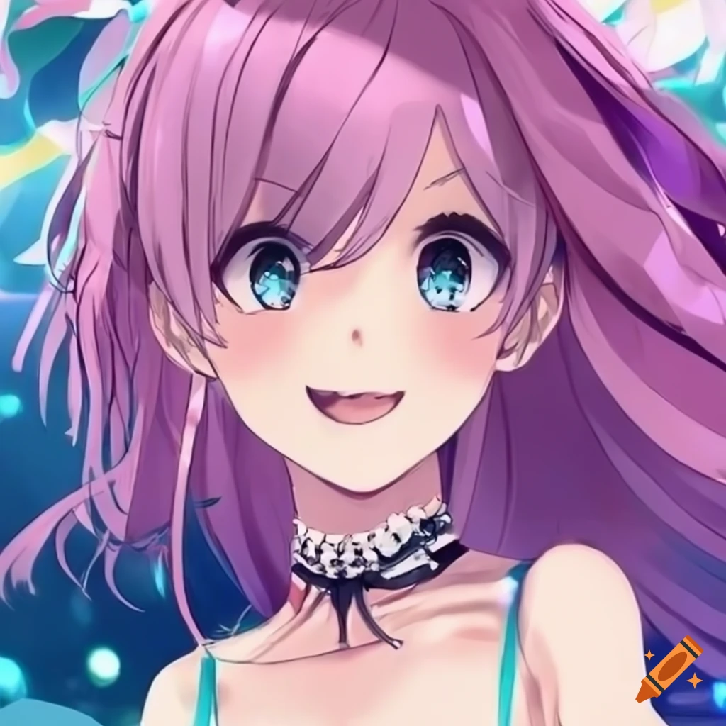 Hyperpop anime album cover art on Craiyon