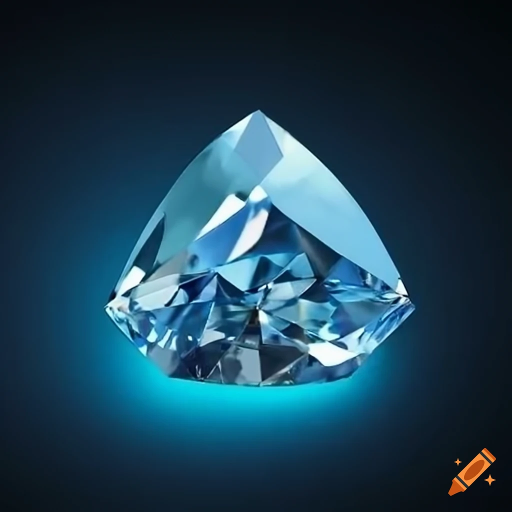 Pointy 3d star-shaped colored diamond crystal on Craiyon