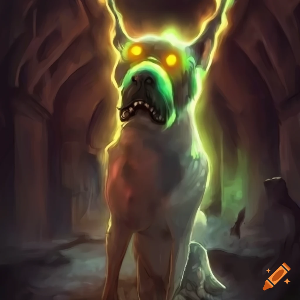 Nightmare dog on Craiyon