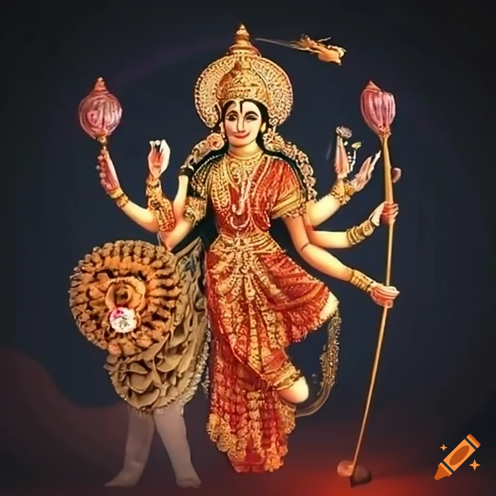 Celebration of navaratri on Craiyon