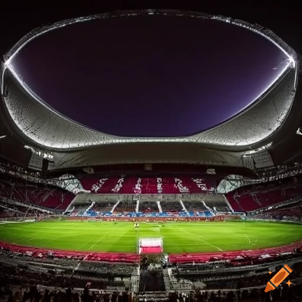 Newly expanded paris saint-germain football stadium on Craiyon