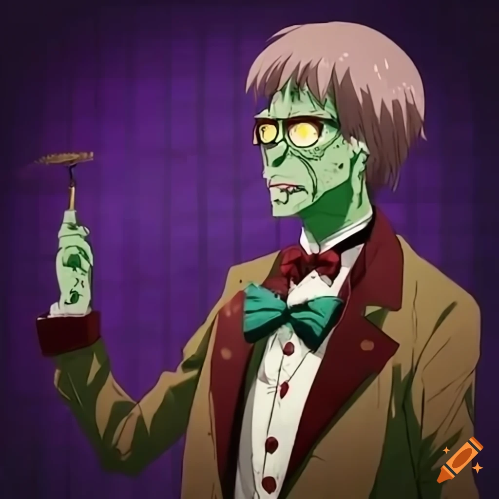 Zombie professor giving a lecture