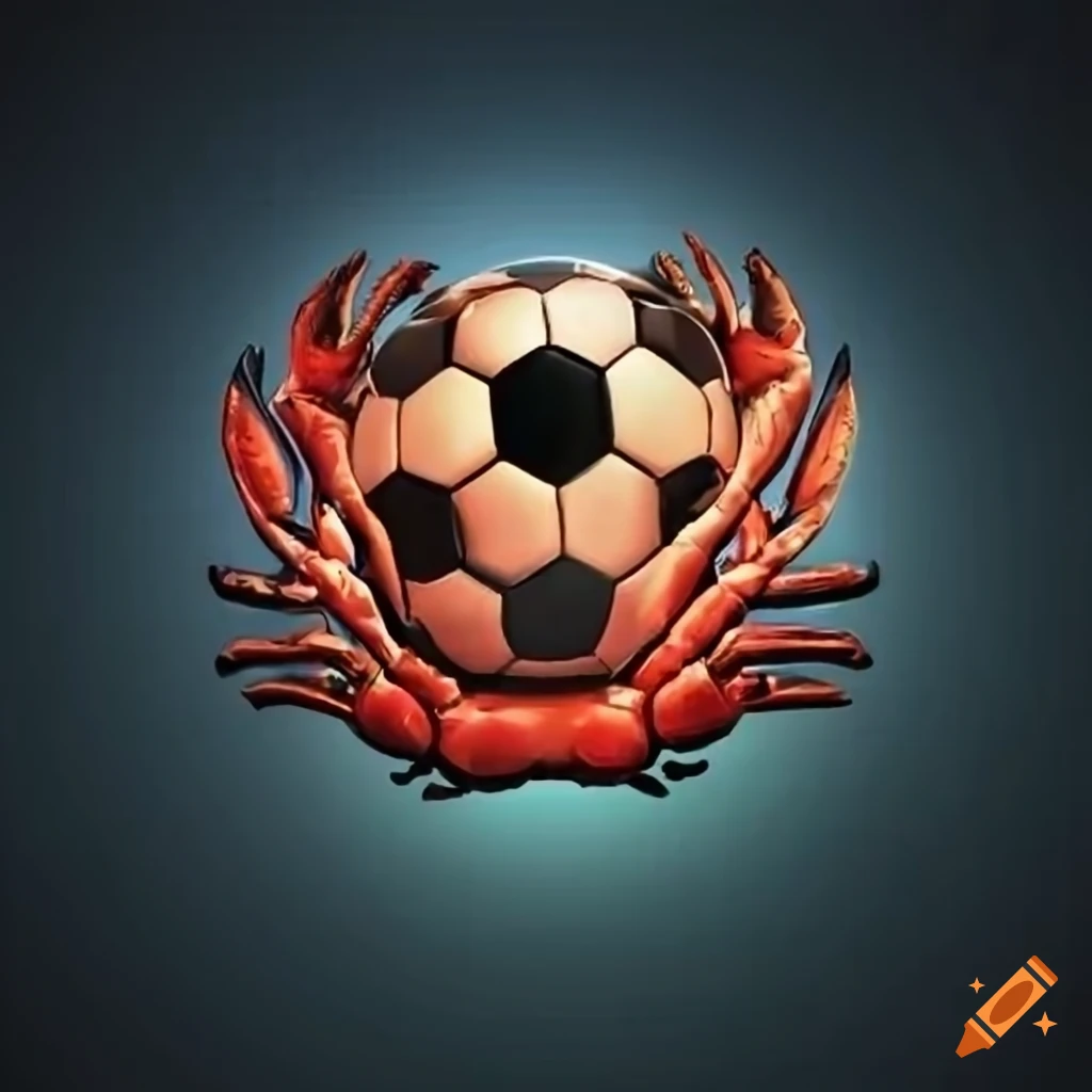Soccer logo featuring a crab