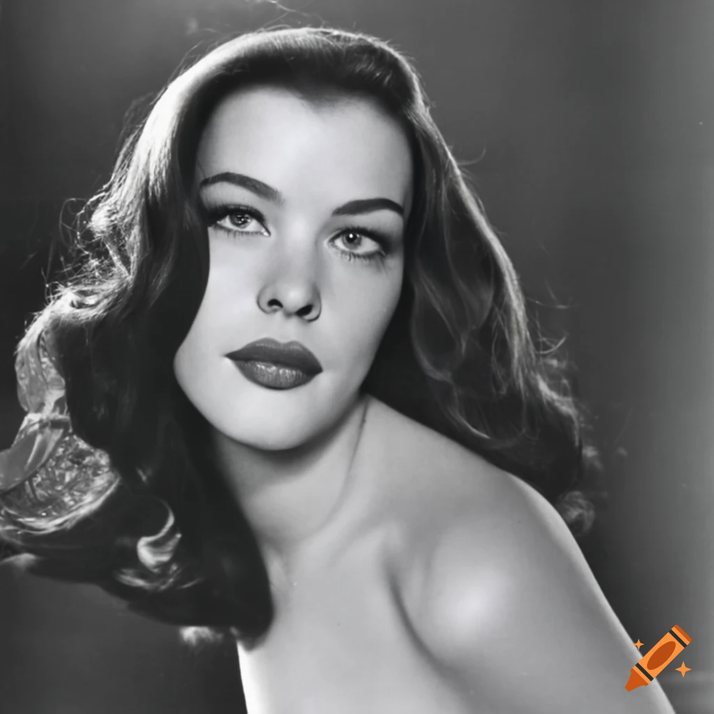 Vintage image of liv tyler in the 1950s on Craiyon