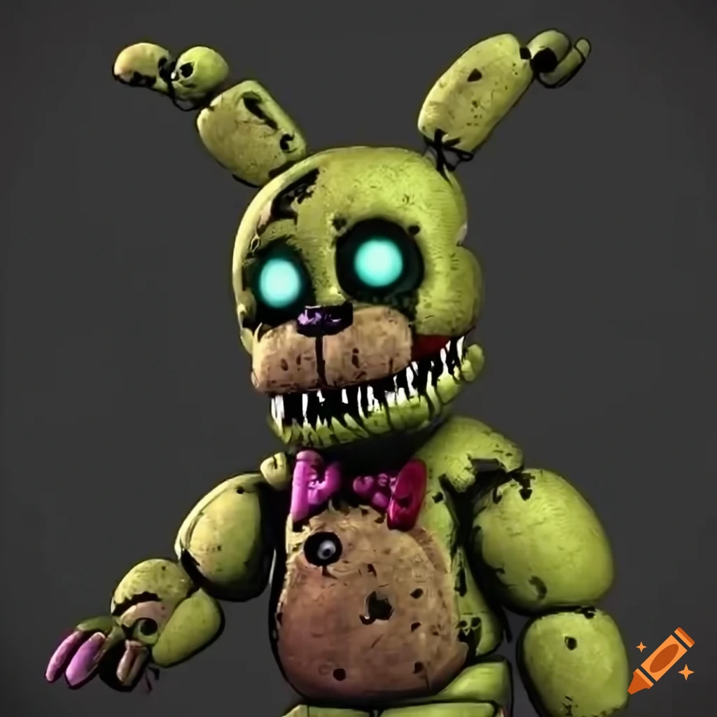Intriguing manga-style image of springtrap