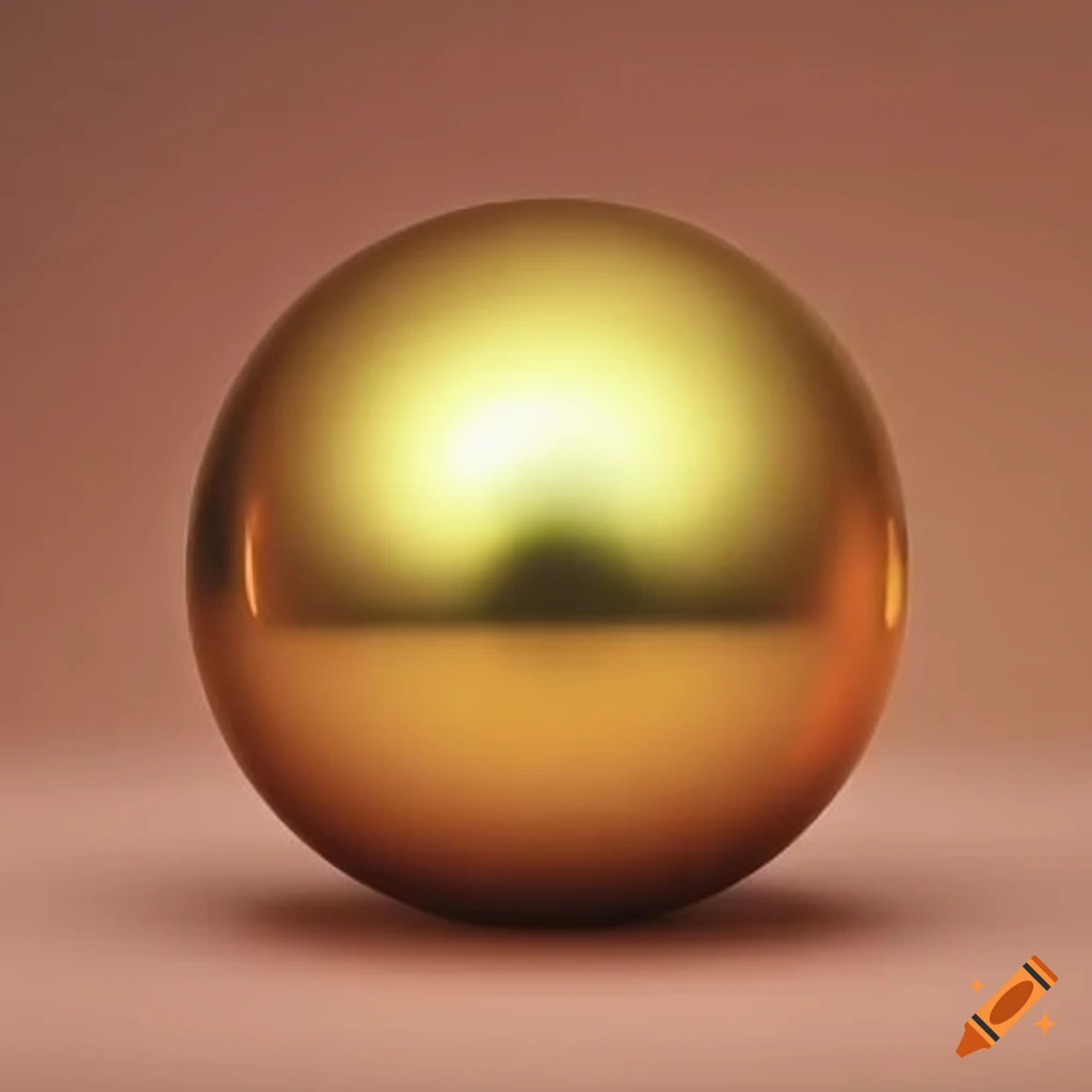 Golden ball illustration on Craiyon