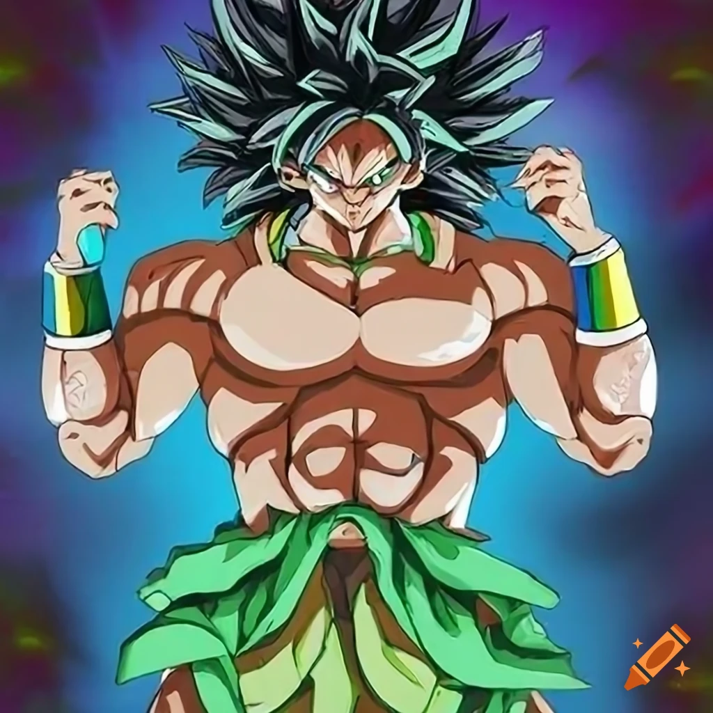 Cubism artwork of broly