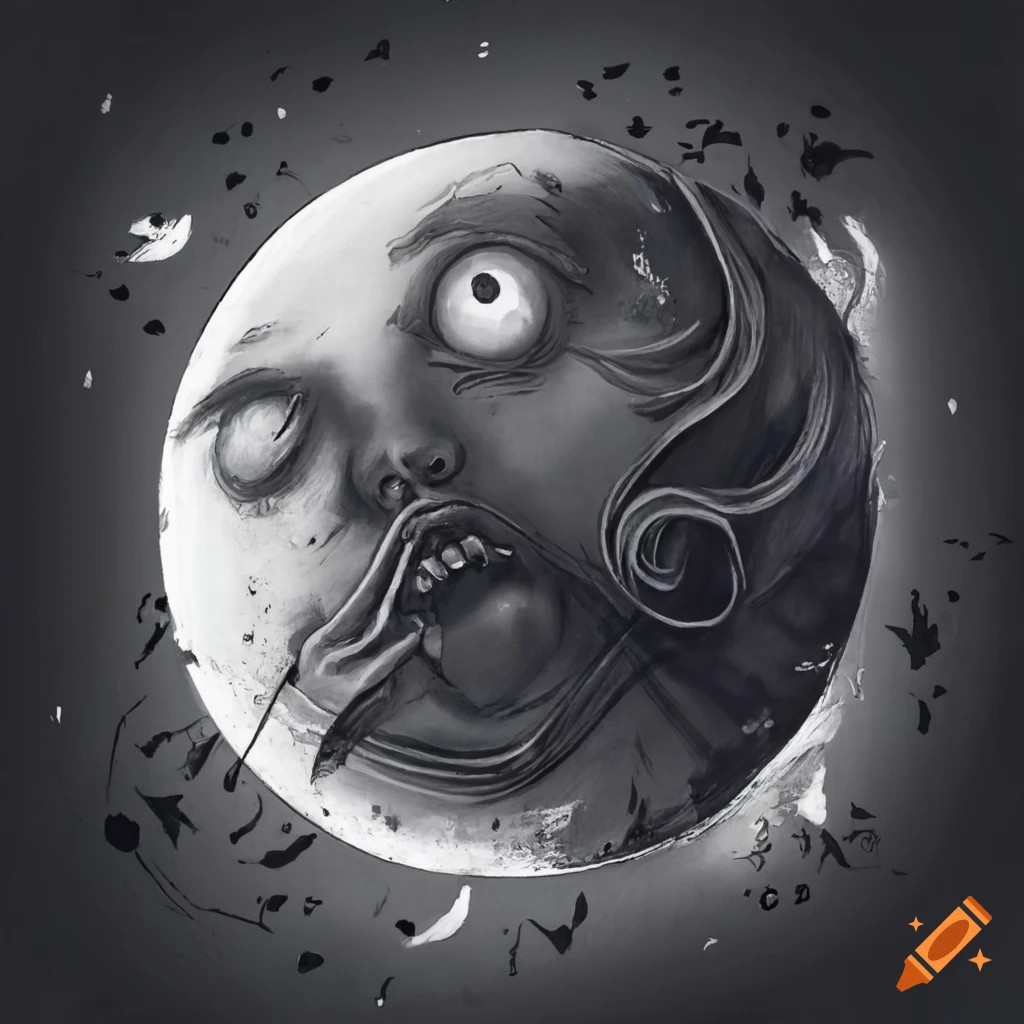 Renaissance-style painting of the sun and the moon on Craiyon