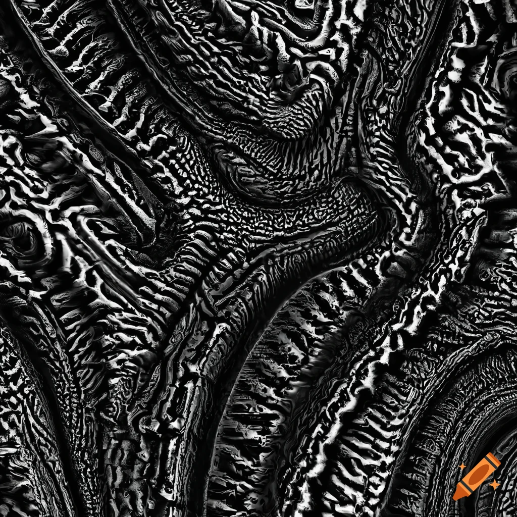 Seamless black and white rib texture on Craiyon