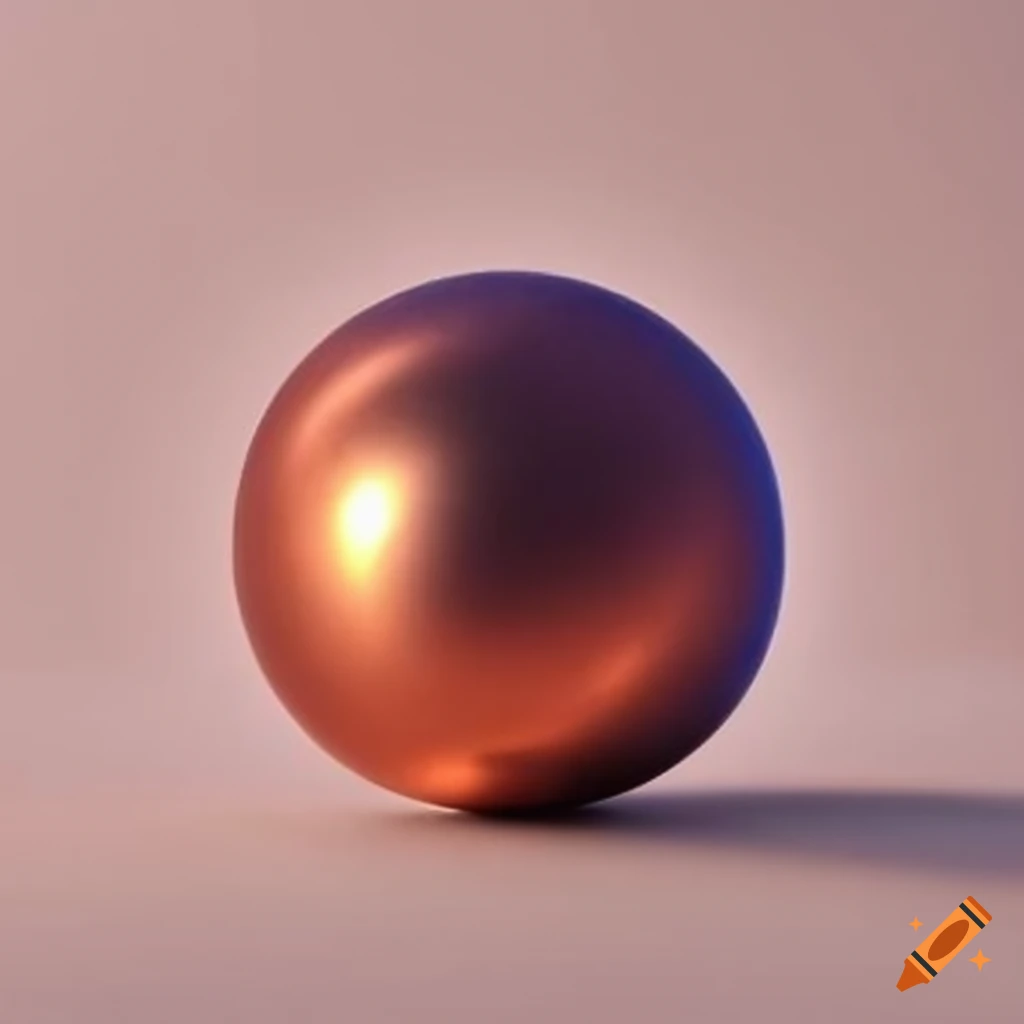 Copper ball on Craiyon