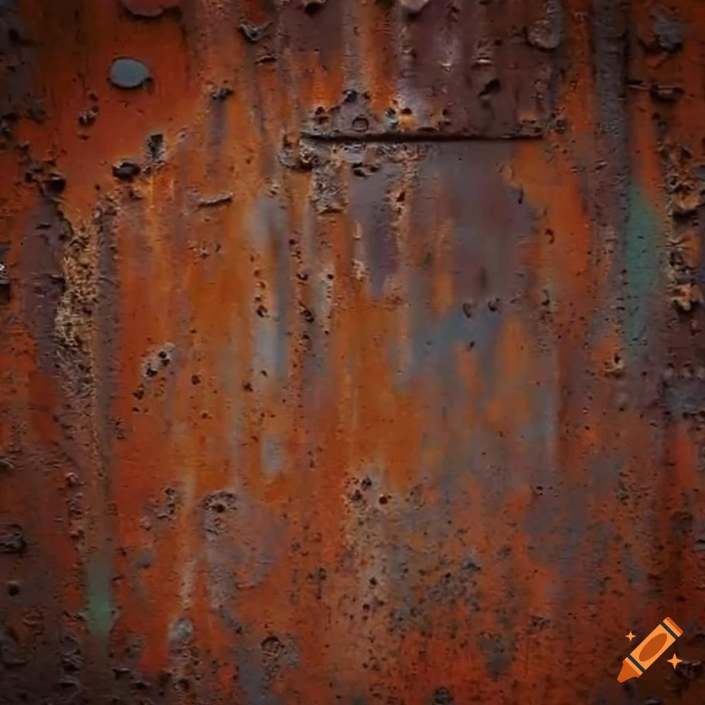 Texture of rusted metal on Craiyon