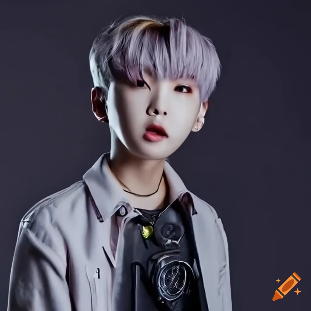 Kpop-inspired robot boy on Craiyon