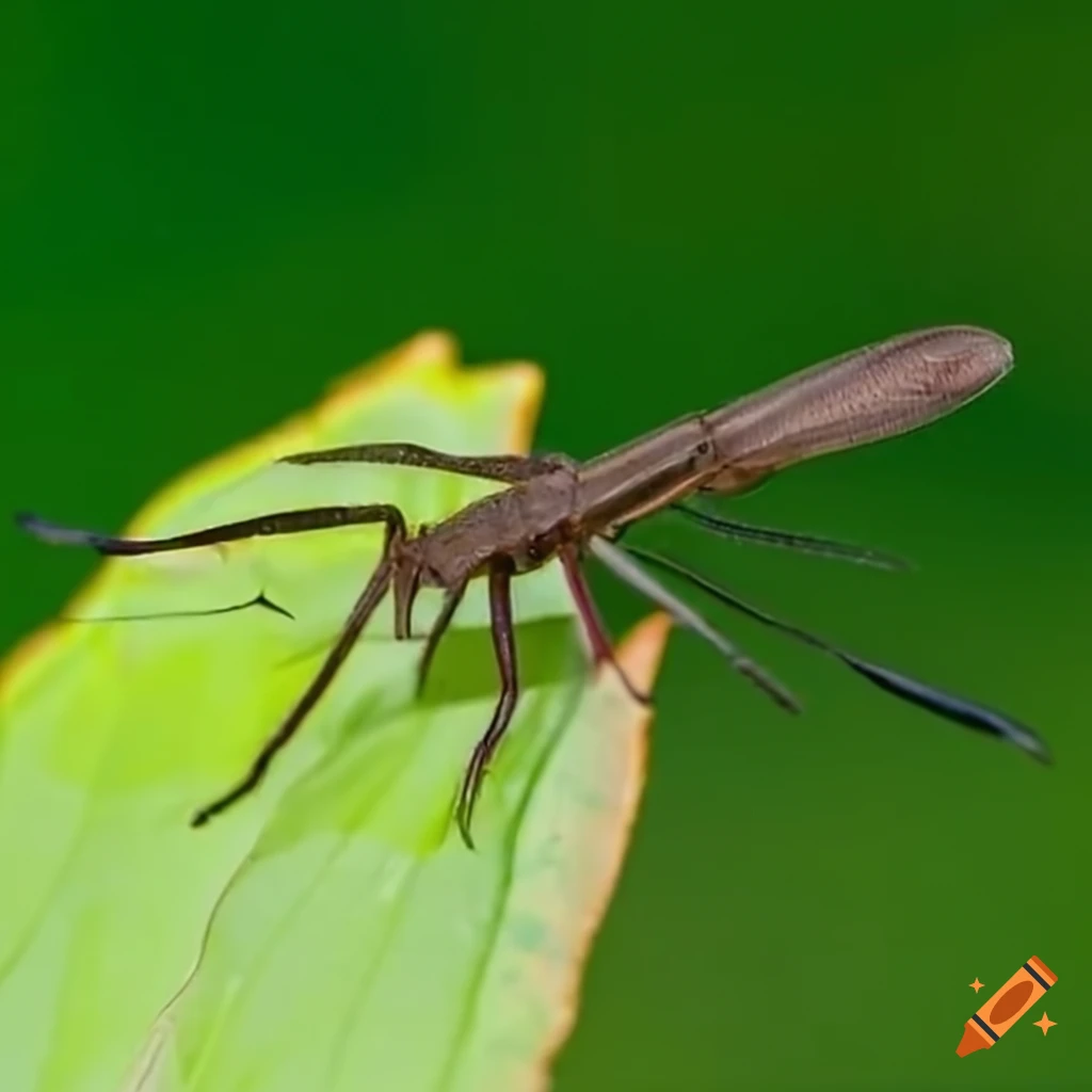 Close-up of a small insect with transparent wings on Craiyon
