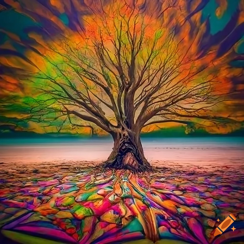 Colorful tree of life representing mexican culture on Craiyon