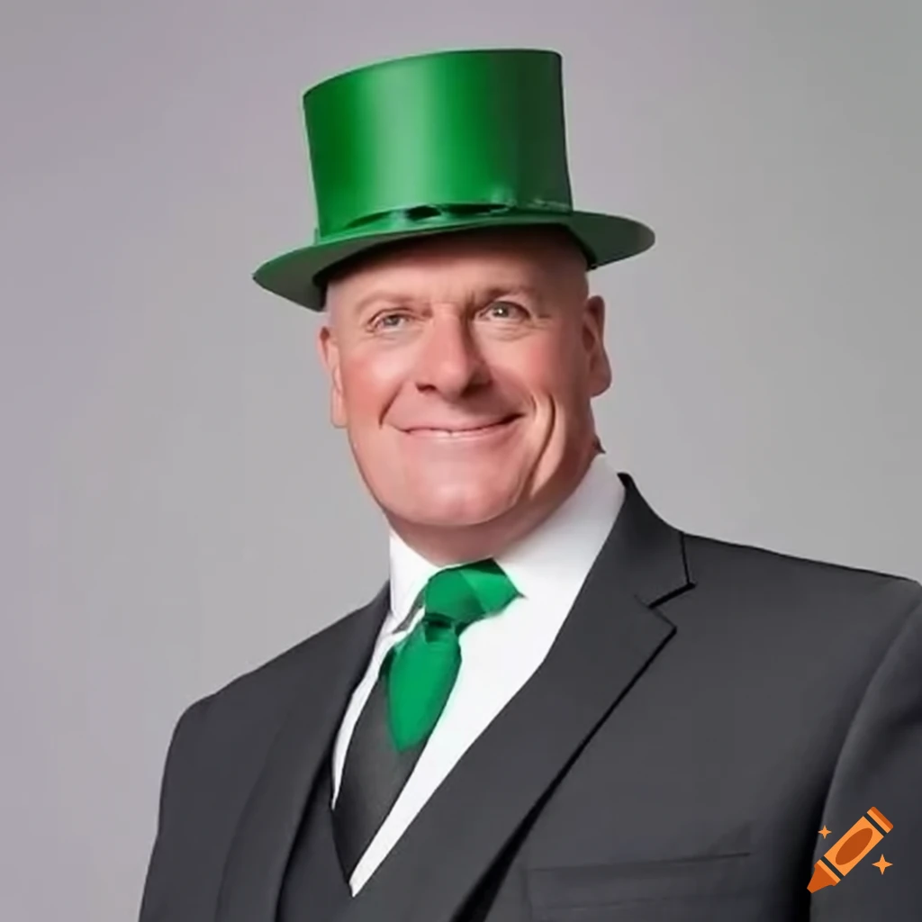 Portrait of a confident bald male politician on Craiyon