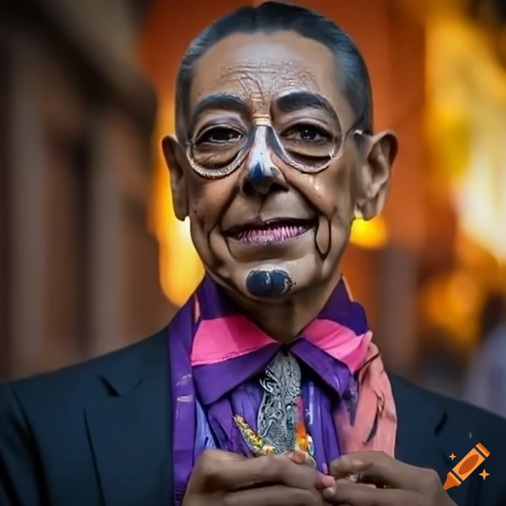 Gus fring dia de muertos artwork on Craiyon