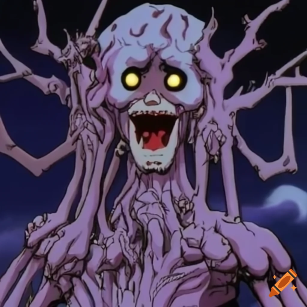 Ancient tree humanoid entity from a 80-90's anime