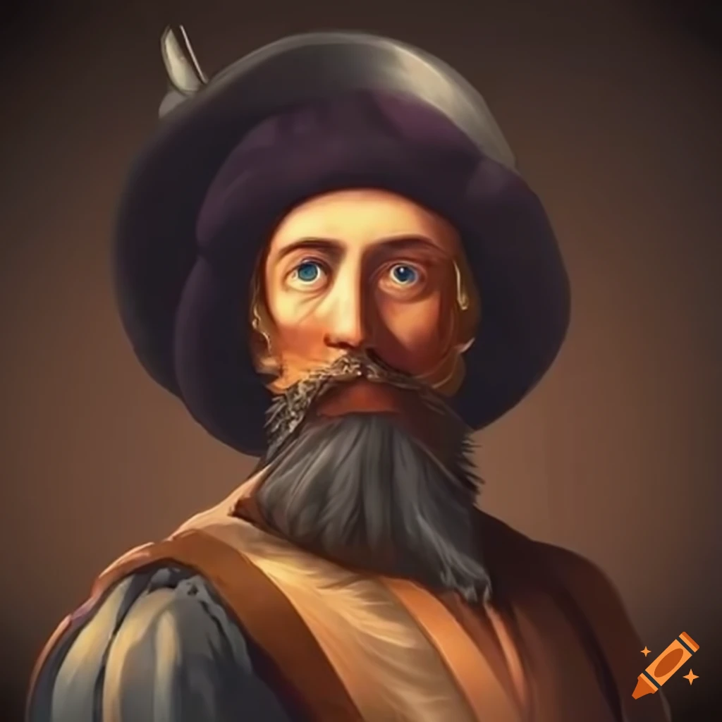 Portrait of magellan on Craiyon