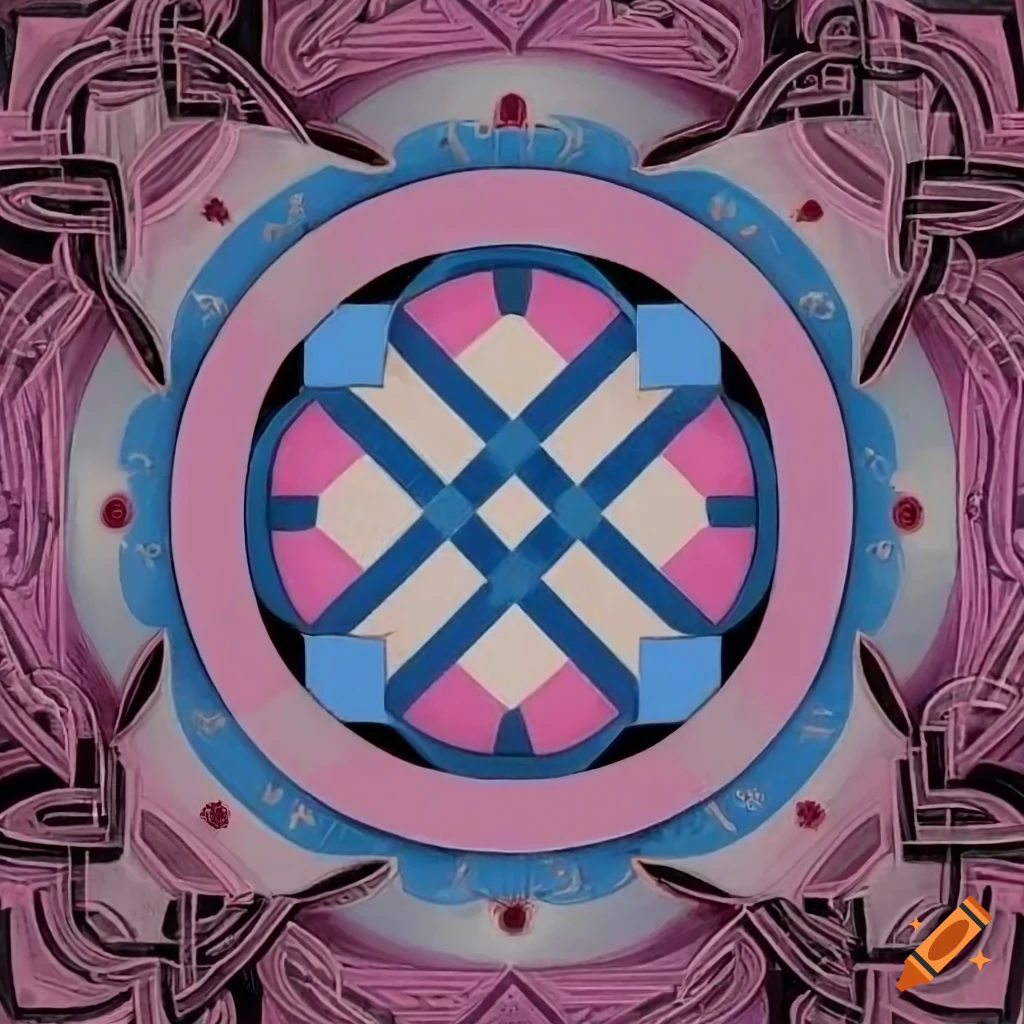 Karelian-inspired embroidery design with slavic protection symbol on ...