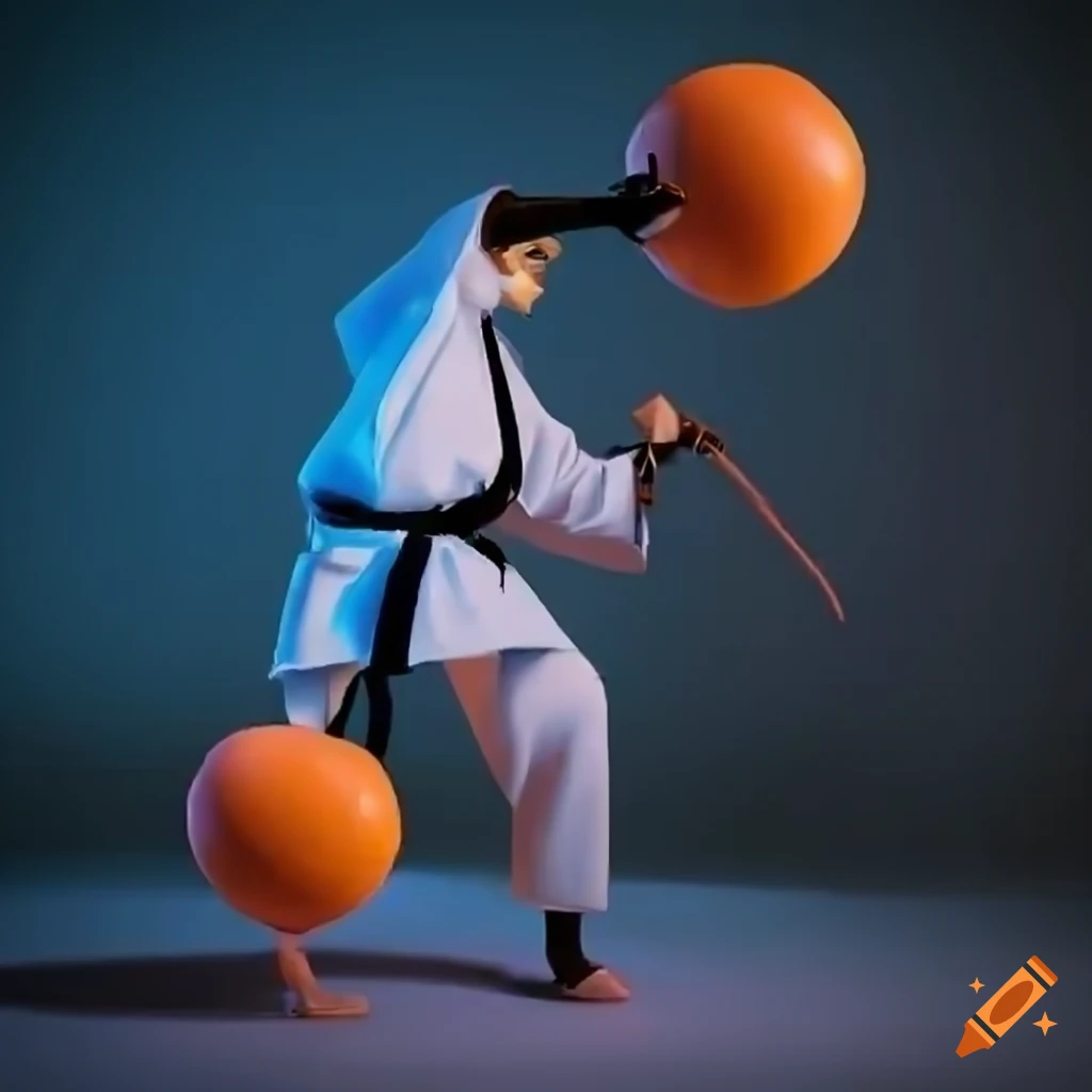 Character design of the orange soul of bravery from undertale on Craiyon