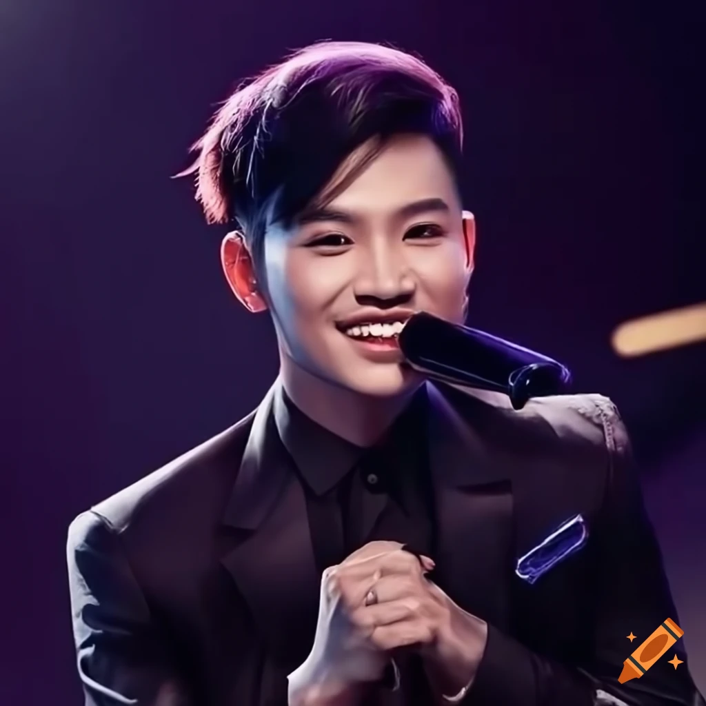 Vietnamese male singer on Craiyon